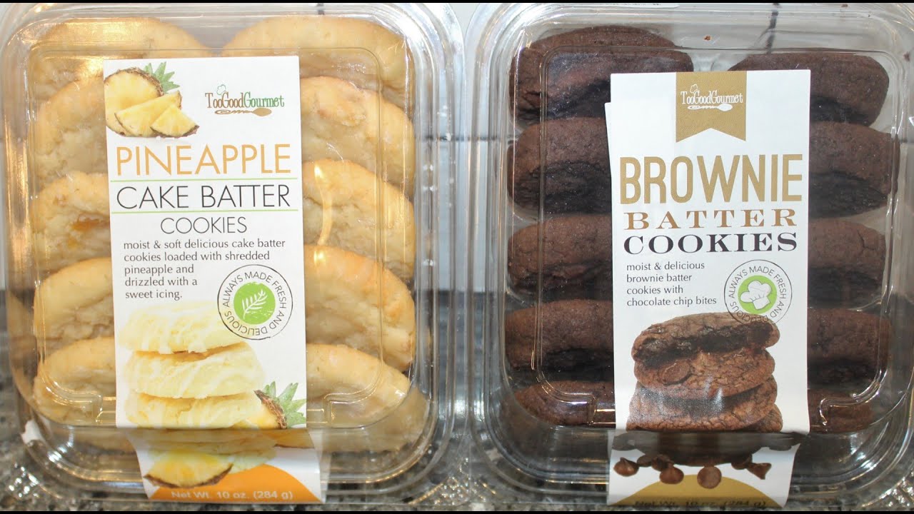 Too Good Gourmet Pineapple Cake Batter Cookies & Brownie Batter Cookies ...