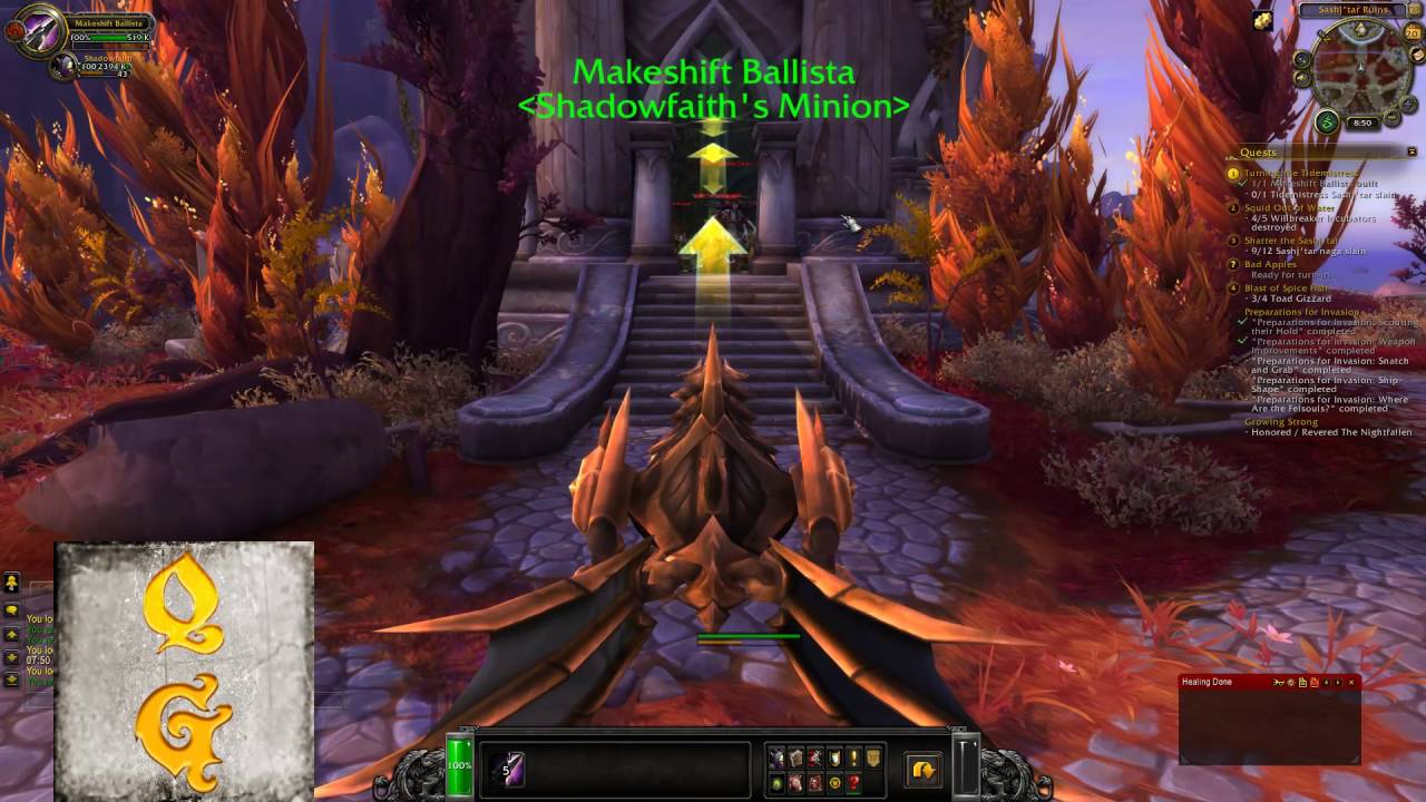 World Of Warcraft Legion Turning the Tidemistress, Shatter the Sashj ...