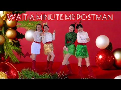 Wait A Minute Mr Postman line dance | Alison Johnstone - YouTube