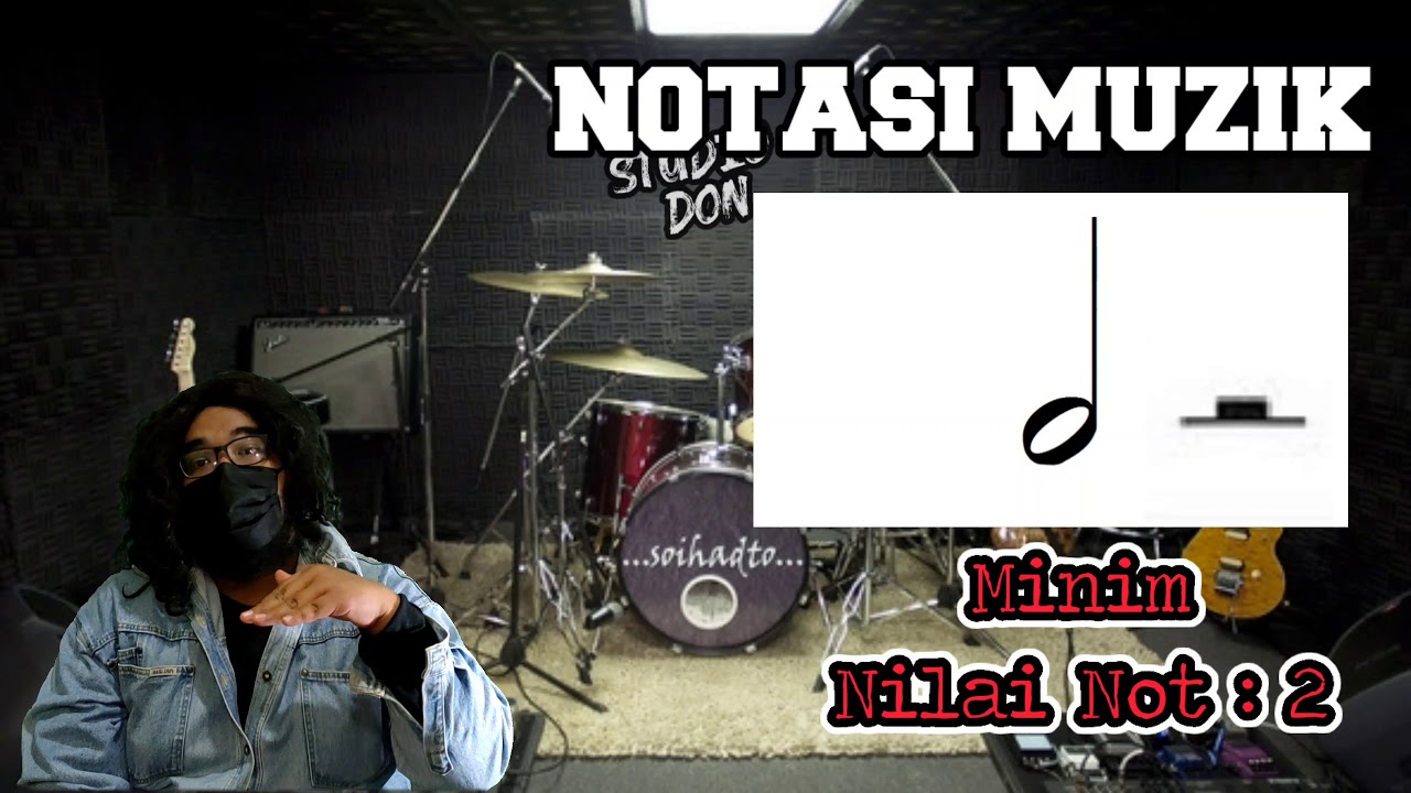 NOTASI MUZIK (Klef Treble, Baluk, Semibrif, Minim, Krocet, Kuaver ...