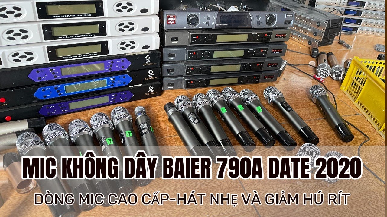 MIC KHÔNG DÂY BAIER 790A DATE 2020 VÀ MIC 780 GIÁ TỪ 1TR7 - YouTube