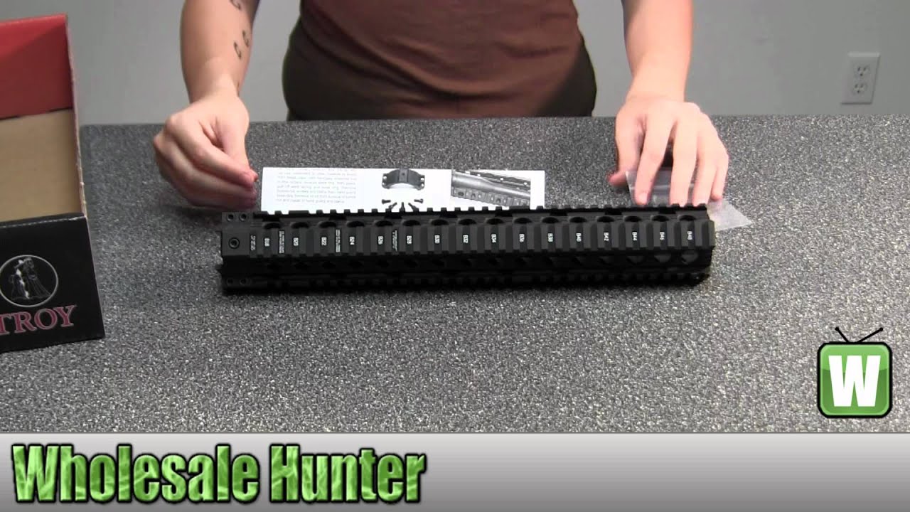 Troy Industries 13.8" MRF-RX Battle Rail Black SRAI-MRF-R3BT-00 Gaming ...