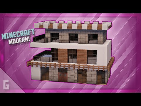 Minecraft: How To Build A Modern House Tutorial (#15)