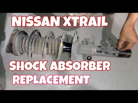 NISSAN XTRAIL FRONT SHOCK ABSORBER REPLACEMENT - YouTube