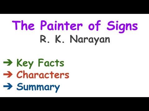 Painter of Signs by R. K. Narayan Summary in Hindi/ Characters / Key ...