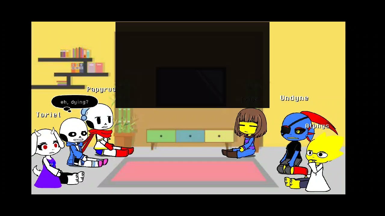 Undertale React to (28) [Christmas AU party final part] *MY VERSION ...