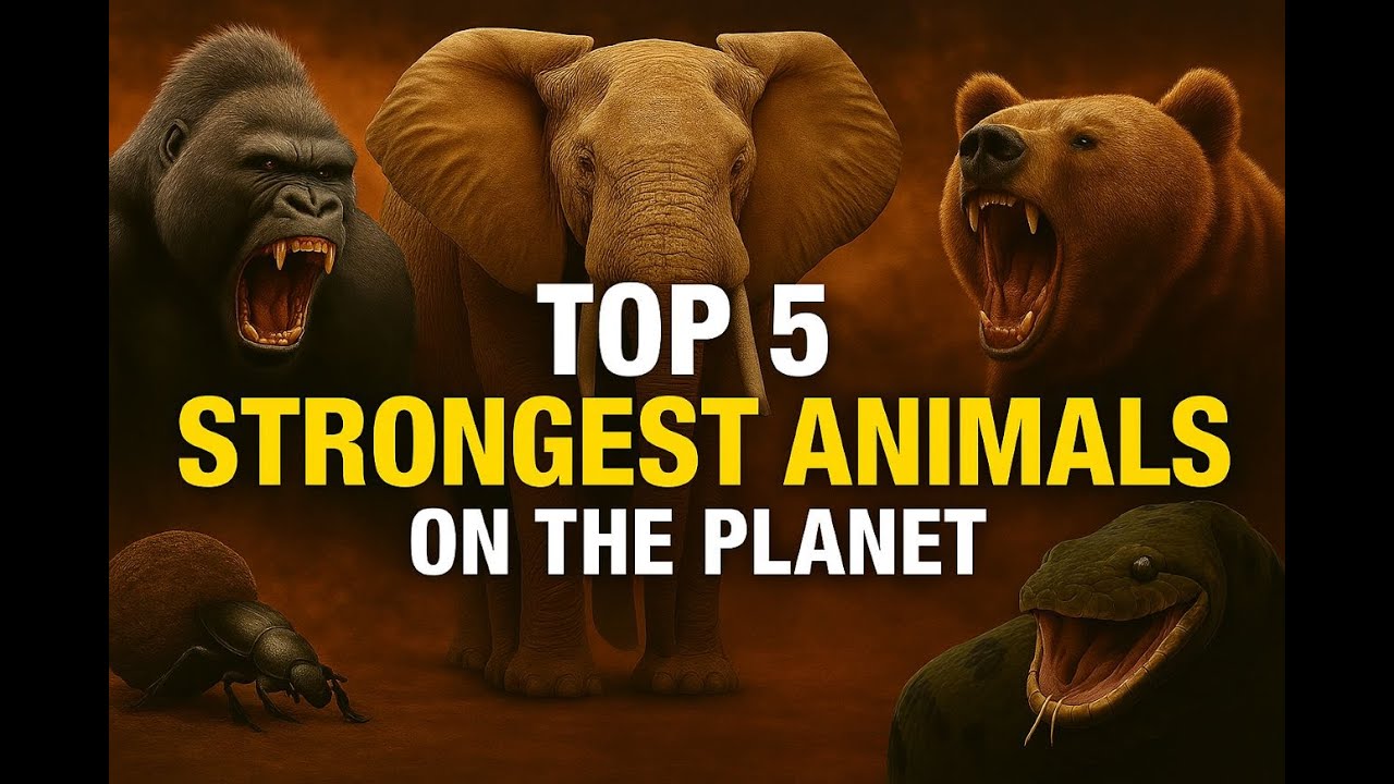 Top 5 Strongest Animals on the Planet 🪐 - YouTube