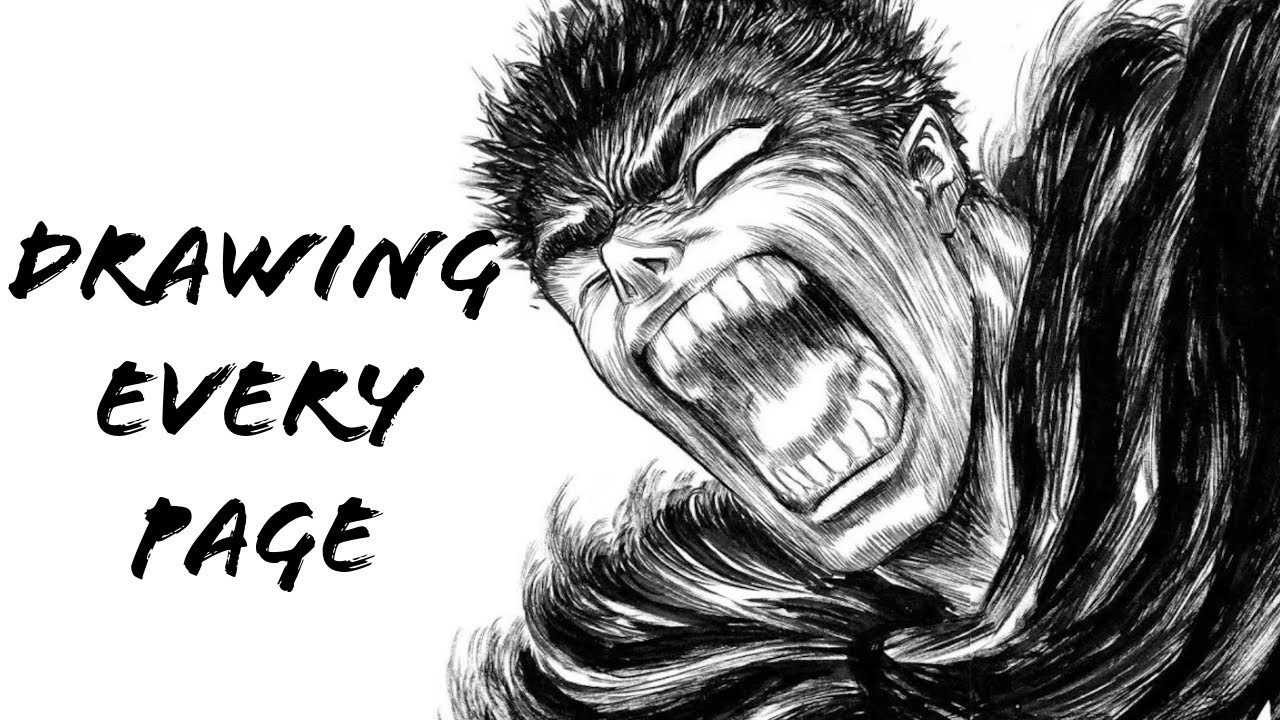 Drawing Every Page of Berserk | | DAY - 9 Timelapse | | - YouTube