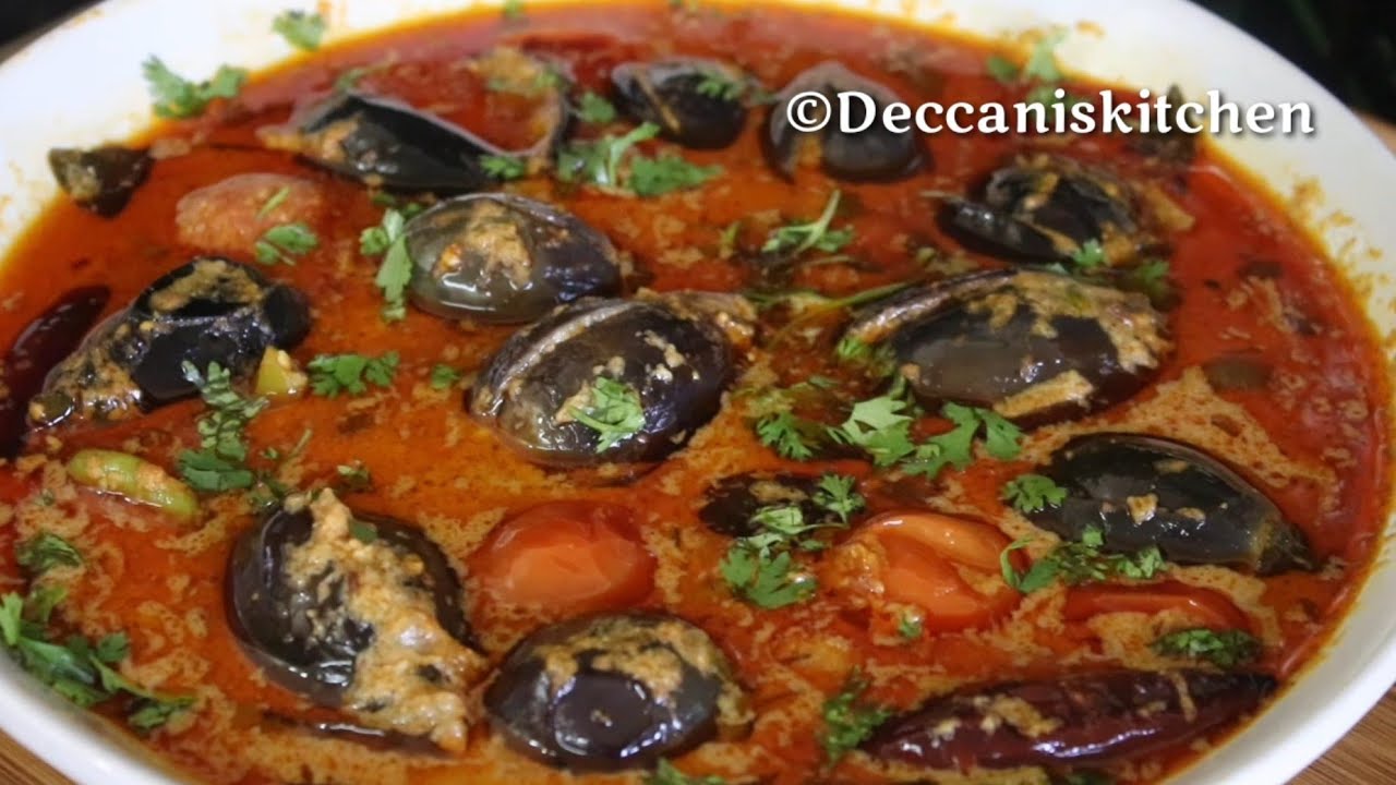 Hyderabad's Famous Baghare Baigan| Authentic Bagaare Baingan Recipe in ...