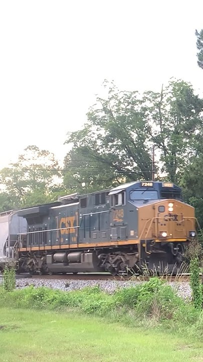 CSX 7248 leads M606-28 with an amazing NF K5LA Doppler effect on 06/30/2024 #csx #train #railway ...