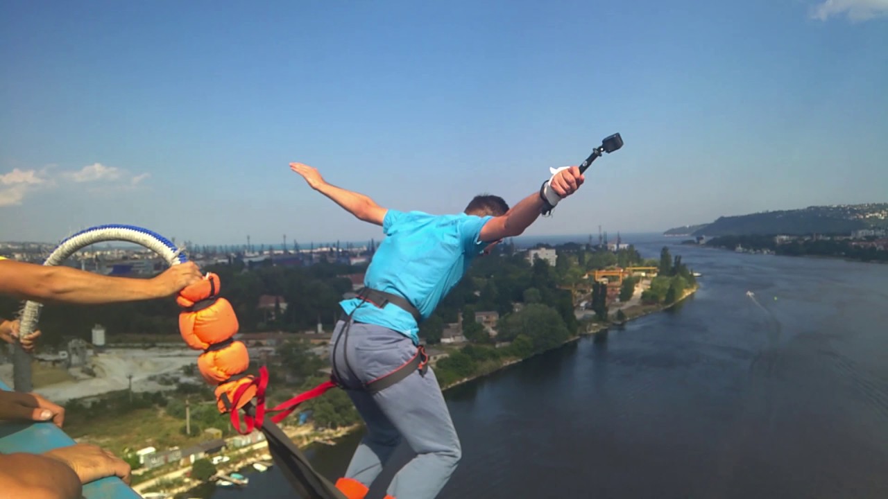 Bungee Jump (GoPro) - First Time Jumping - YouTube