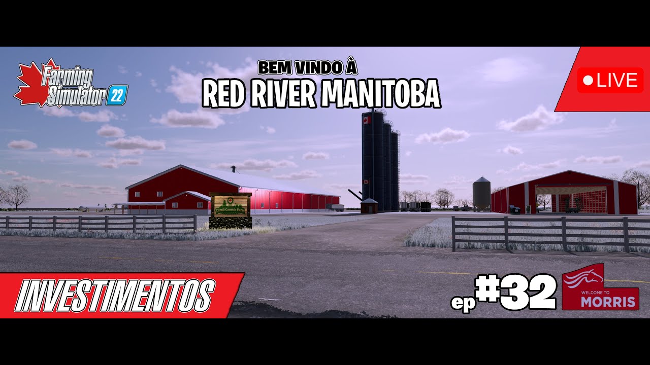 FS 22 | MAPA RED RIVER MANITOBA 20X | INVESTIMENTOS | MULTIPLAYER | PC ...