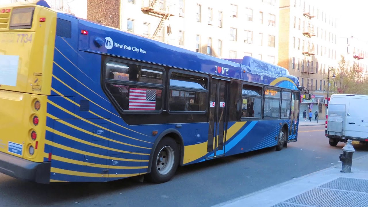 NYCT Bus: 2018 New Flyer XD40 7734 on the Bx28 at Norwood - YouTube