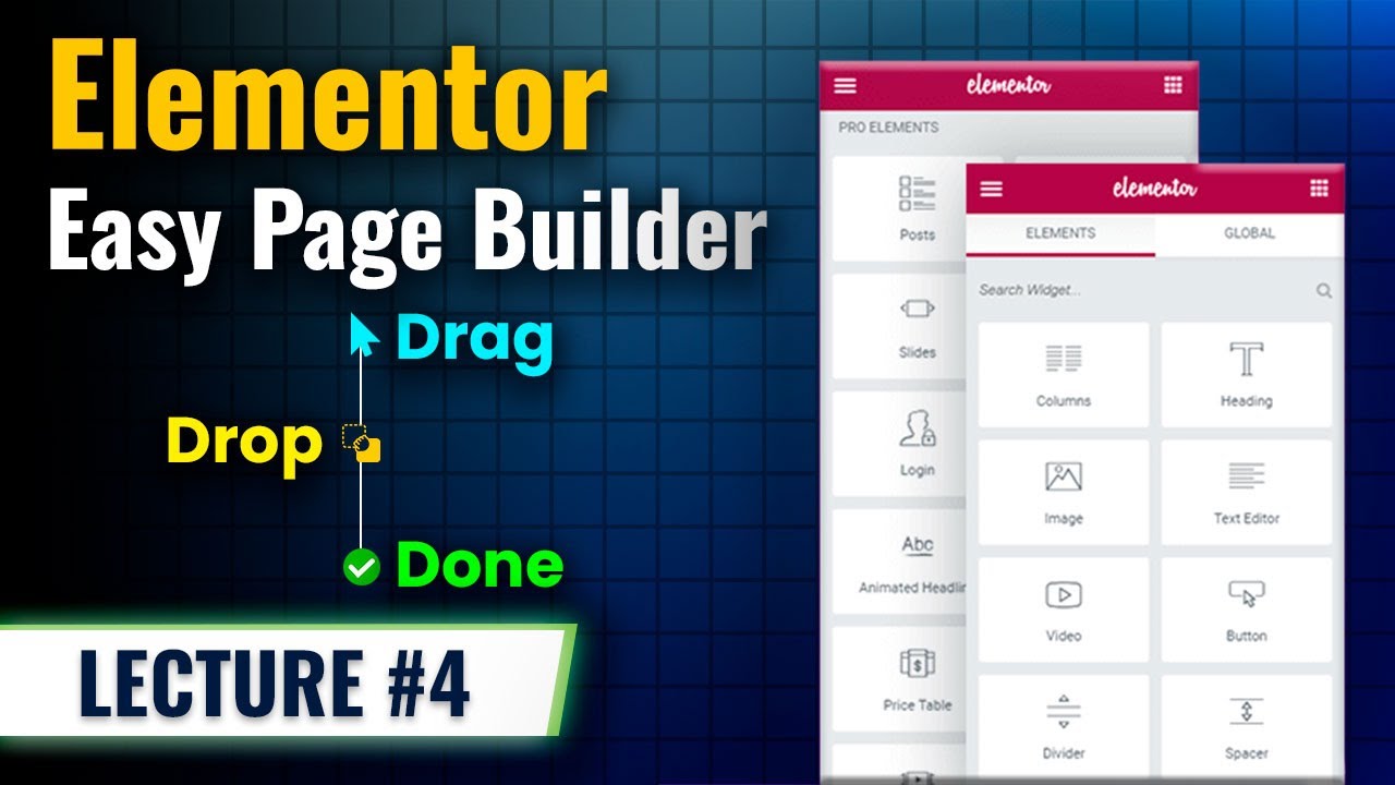 Elementor Page Builder Tour | WordPress & WooCommerce Course | Lecture ...