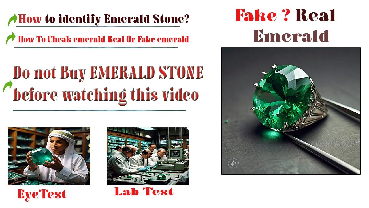 How To Check Emerald Stone Real Or Fake | Natural Emerald Vs Synthetic ...