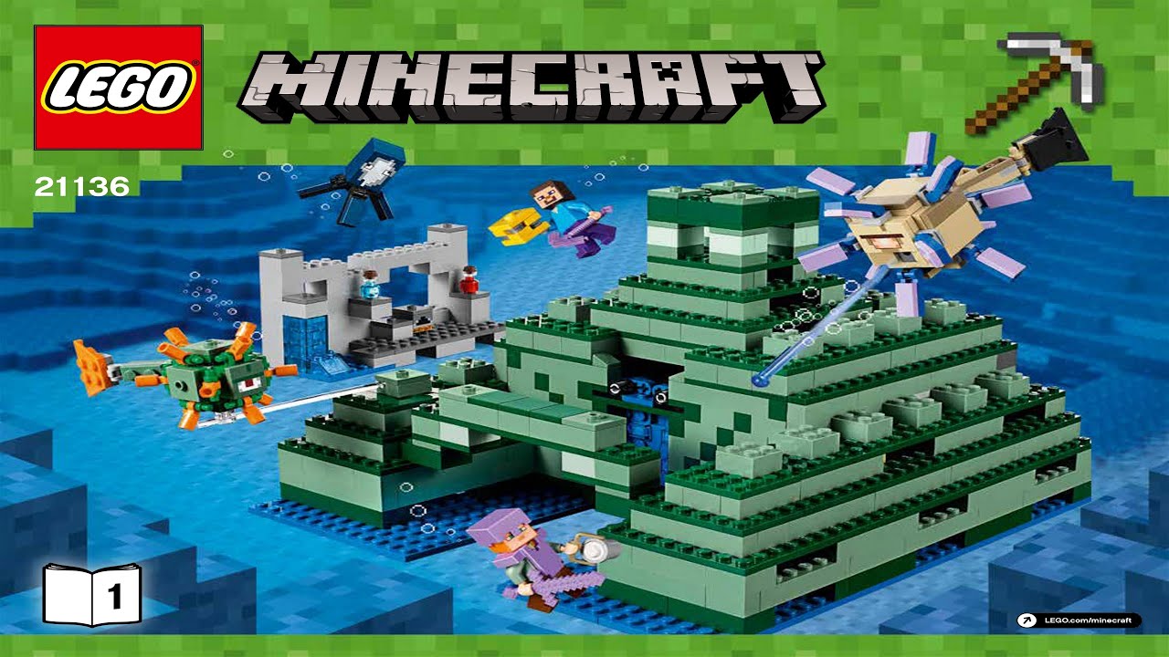 LEGO Instructions - Minecraft - 21136 - The Ocean Monument (Book 1 ...