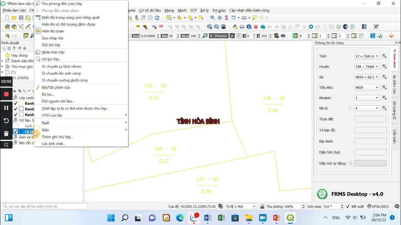 2 Xuất lớp bản đồ ra file MBtiles (QGIS) - YouTube
