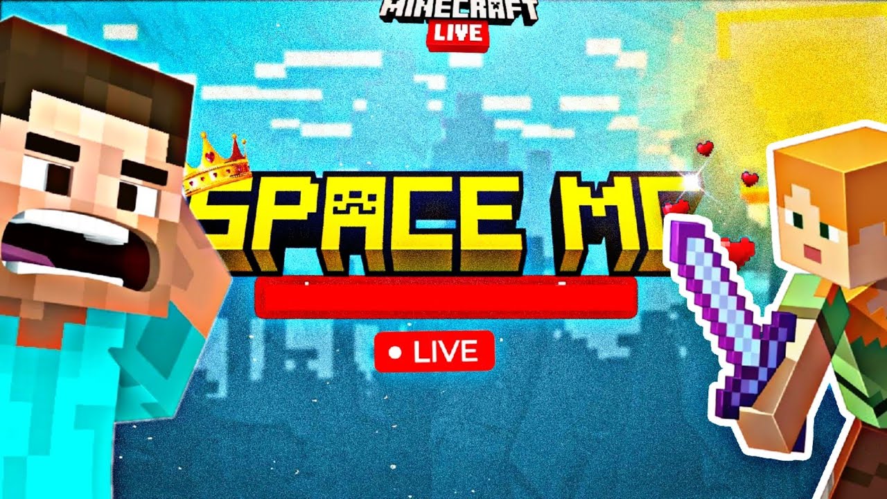 Minecraft live streaming space mc server anyone can join #Minecraft #gamerfleet - YouTube