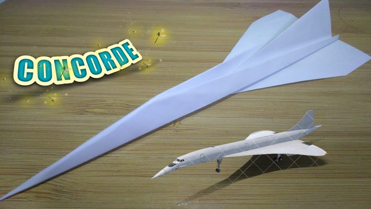 How to Make Concorde Plane with Paper || DIY Paper Easy Plane - YouTube