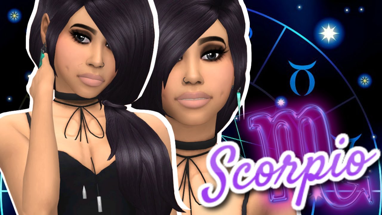 The Sims 4: Create A Sim 🔮SCORPIO ZODIAC♏️ Zodiac Sign - YouTube