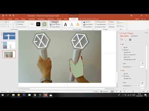 EXO Lightstick Animation (Motion Graphic on Powerpoint) Part 1
