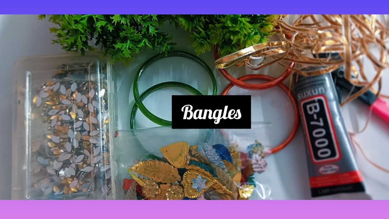 DIY | Beautiful Bangles making ideas | Golden design Bangles | # ...