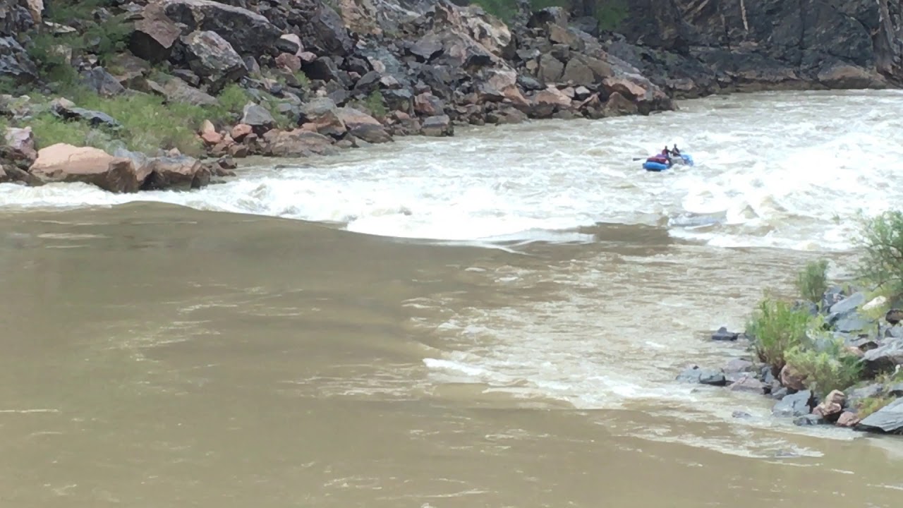 Horn Rapid - Colorado River - Grand Canyon - 14,700 cfs - YouTube