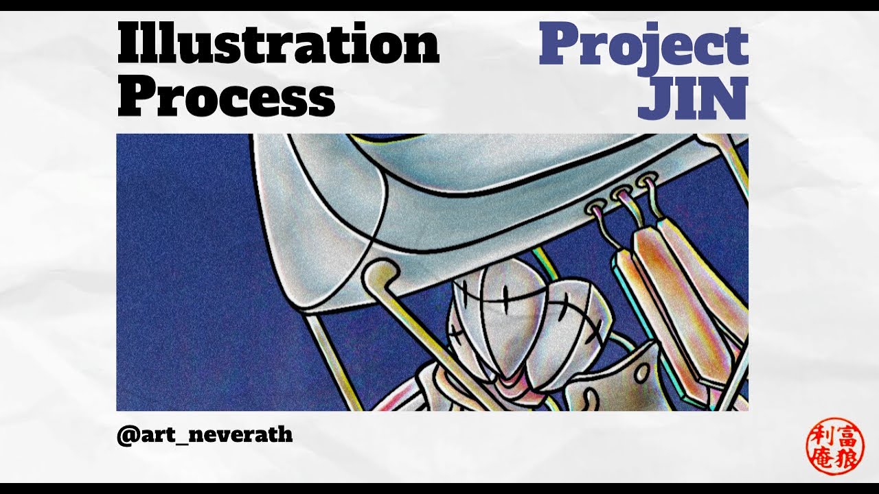 Illustration Process in Procreate – Project Jin - YouTube