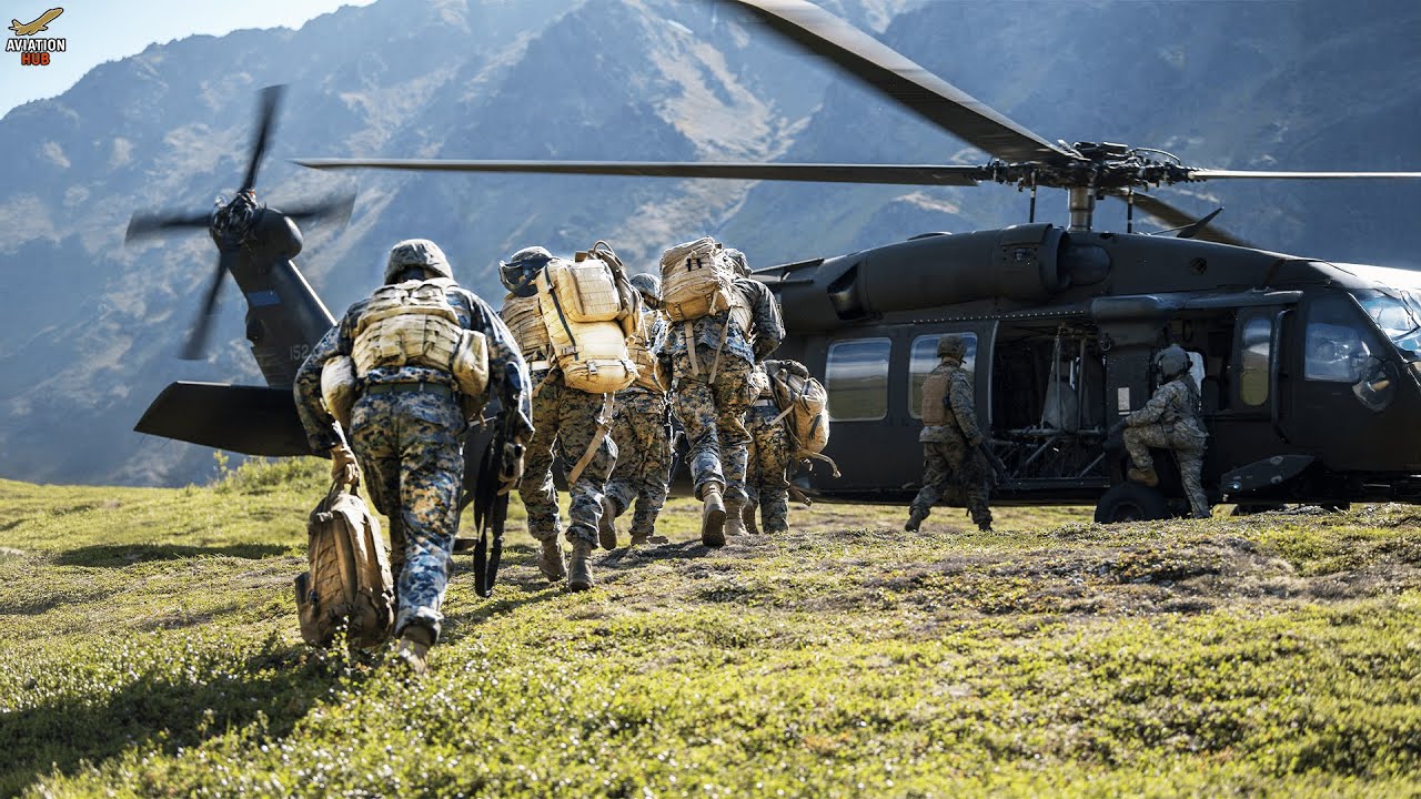 US Cadets Rescued by UH-60 Black Hawk Pilot During Mountain Extraction ...