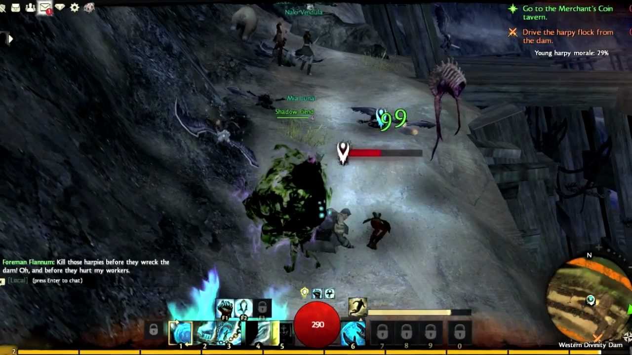 Guild Wars 2 - Human Guardian PvE Gameplay - YouTube