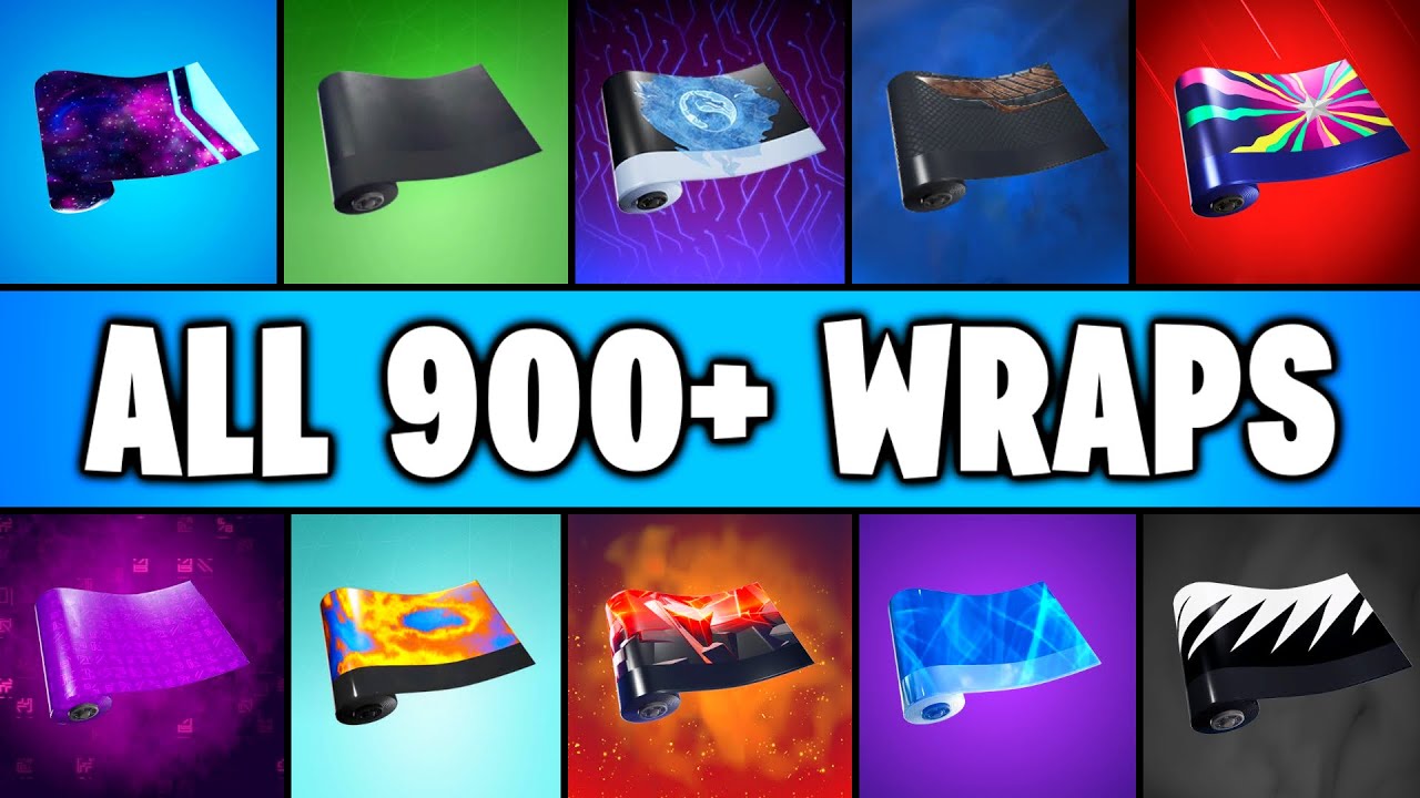 ALL Wraps in Fortnite! (2018-2025 Showcase) - YouTube
