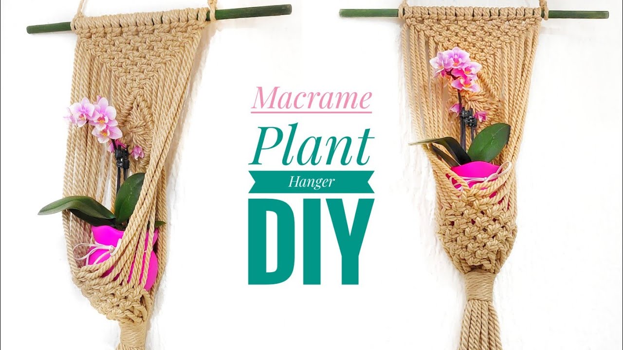 Macrame Plant Hanger Tutorial | Easy DIY for Macrame Beginners - YouTube