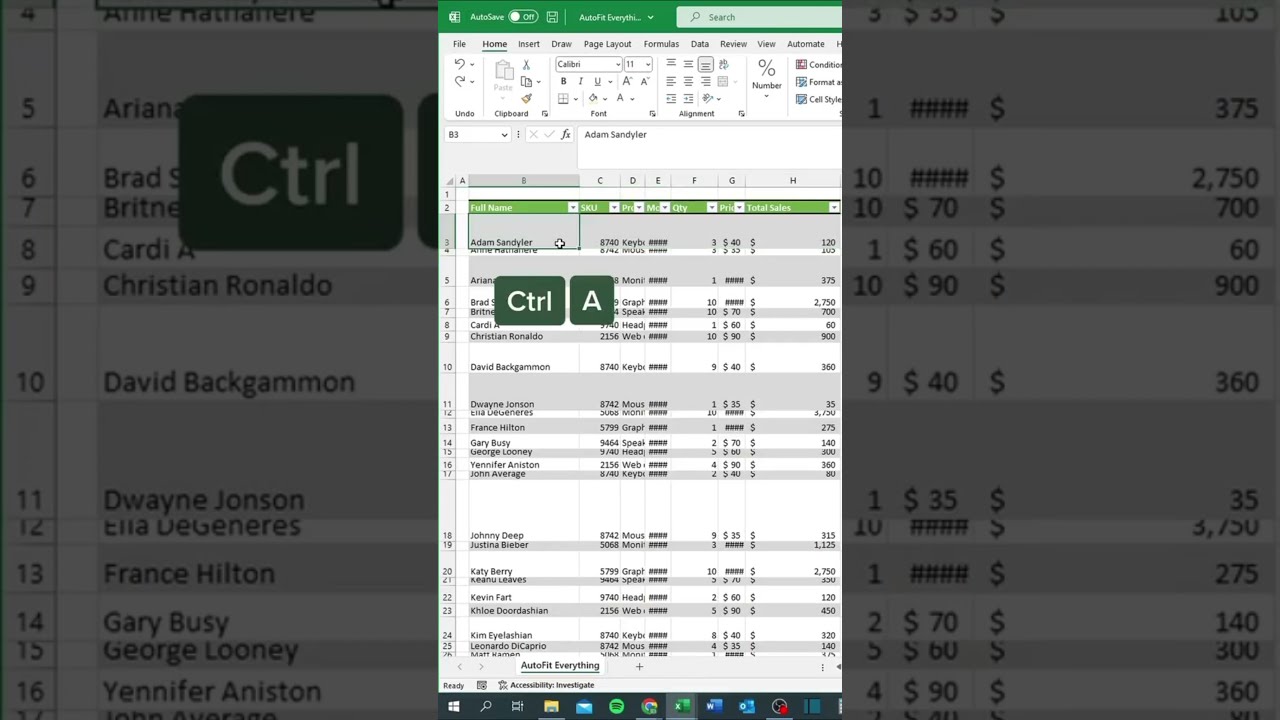 How To Adjust Everything In Excel Auto Height And Width Function How To Adjust Everything In Excel Auto Height And Width Function