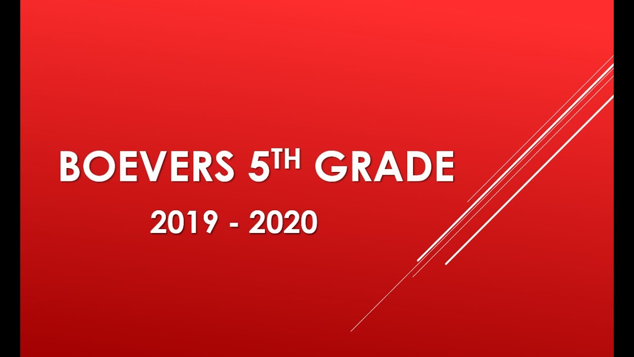 Boevers 5th Grade Graduation - YouTube