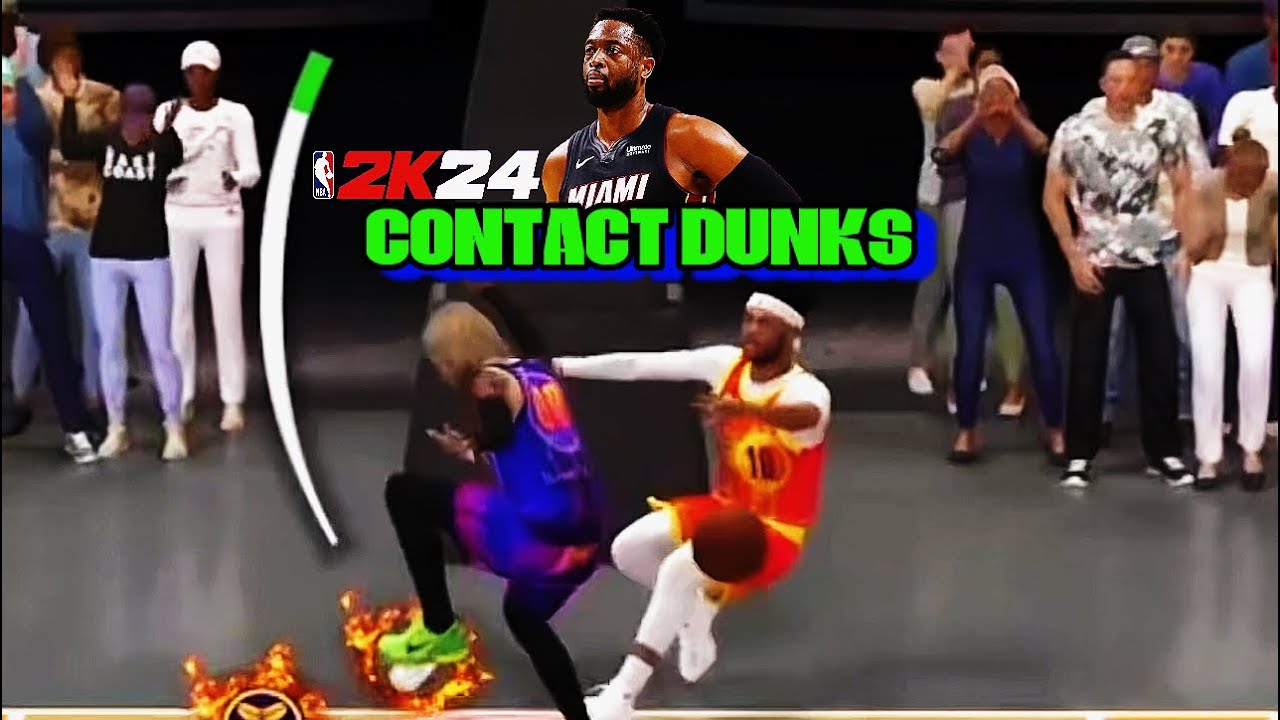 These CONTACT DUNKS made me SPIT BARS in NBA 2K24 #nba2k24 #nba2k #2k24 ...