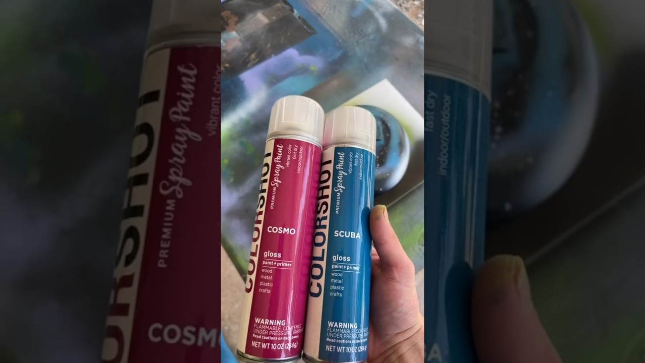 Painting with colorshot spray paint #learnwithcasey - YouTube
