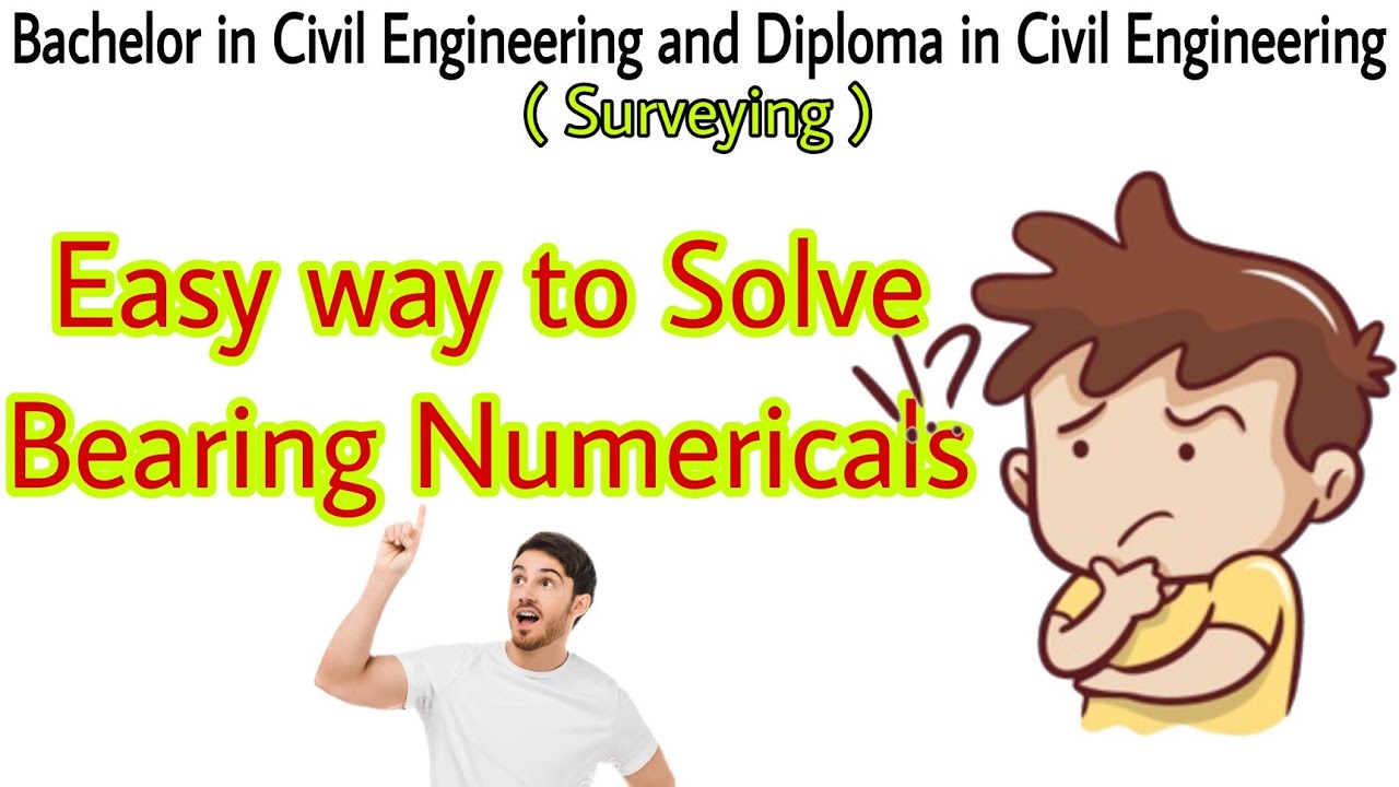 Easy way to solve bearing Numerical | Compass Surveying | Surveying1st ...