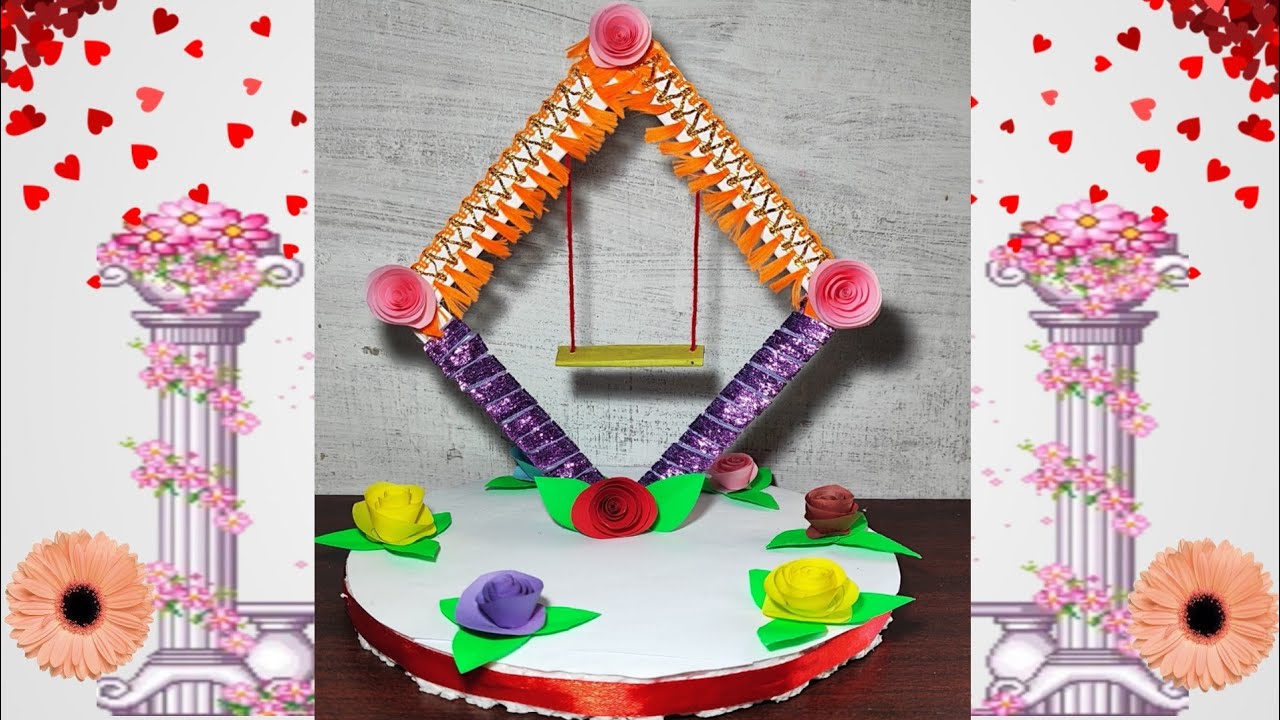 how to make Raja swing / Raja special doli craft in paper/beautiful ...