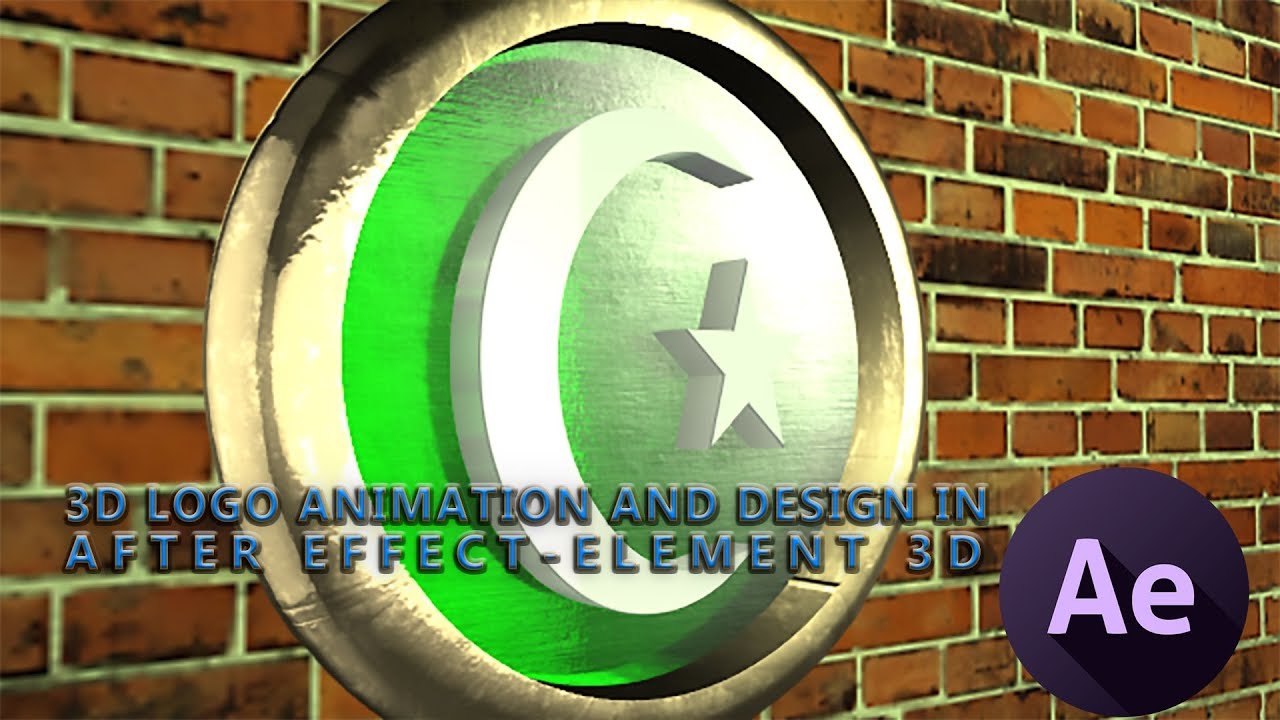 How To Create 3D Logo Intro In Adobe After Effect - YouTube