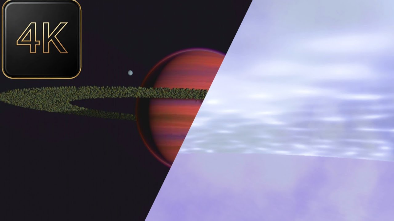 Diving into a burgundy gas planet - YouTube