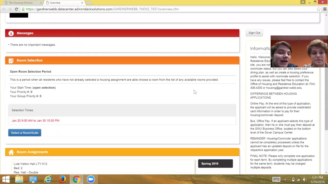 Open Room Selection Tutorial Video - YouTube