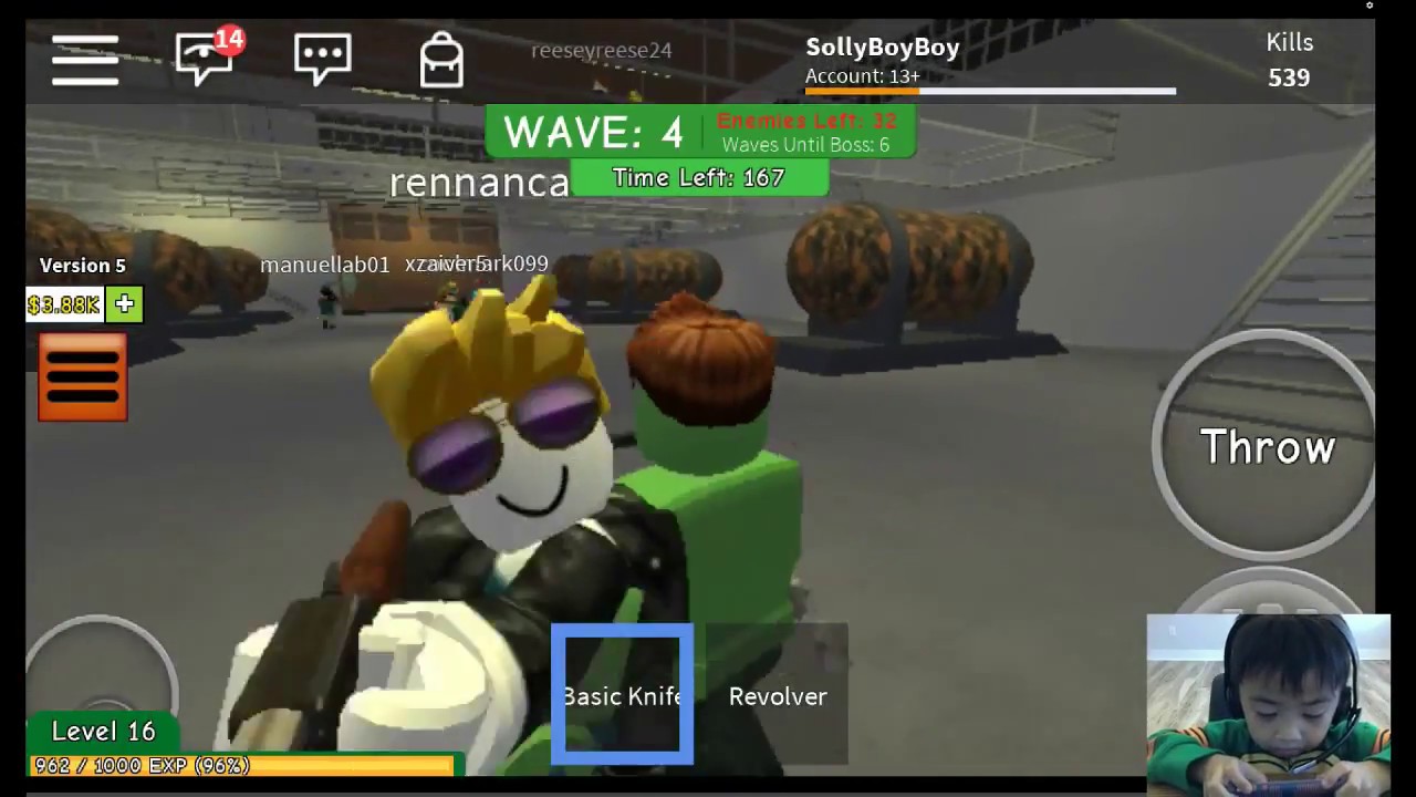 4 year old Solomon playing Roblox! - YouTube