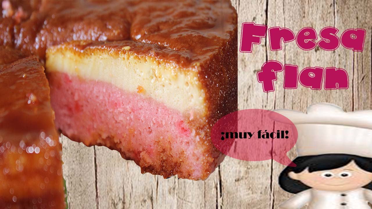 Fresa Flan || Receta facil - YouTube
