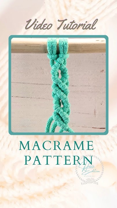 MACRAME PATTERN WITH SMALL DIAMOND No.1 #macrametutorial #macrameforbeginners - YouTube