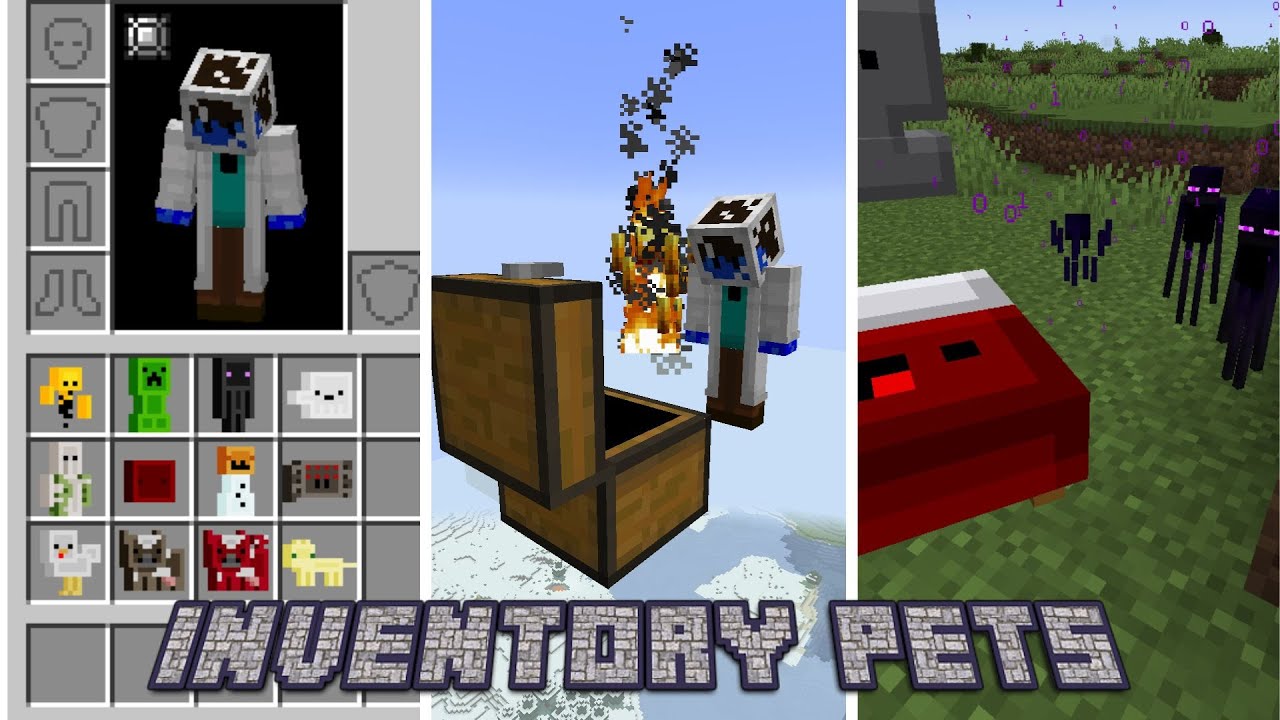 Minecraft mod showcase: Inventory Pets Forge - YouTube