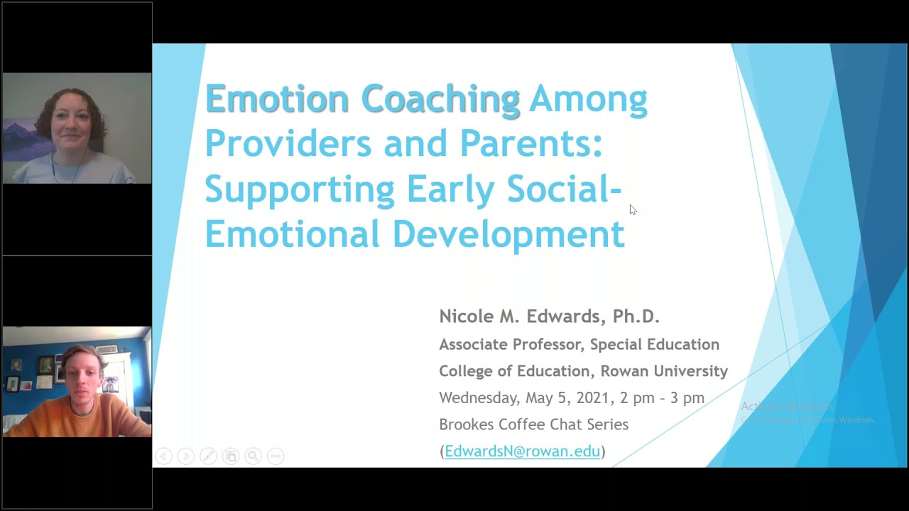 Emotion Coaching Among Providers and Parents: Supporting Early Social ...