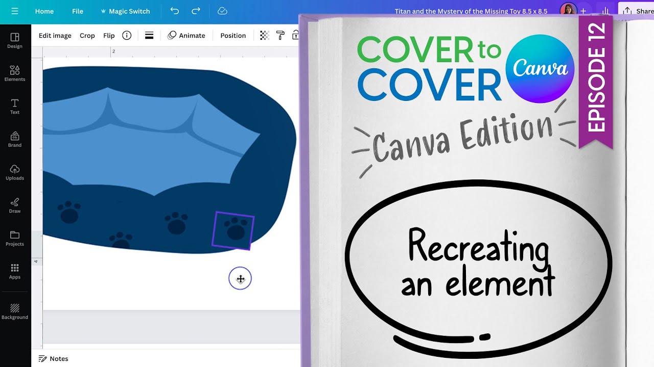 Children's book images using Canva elements - YouTube