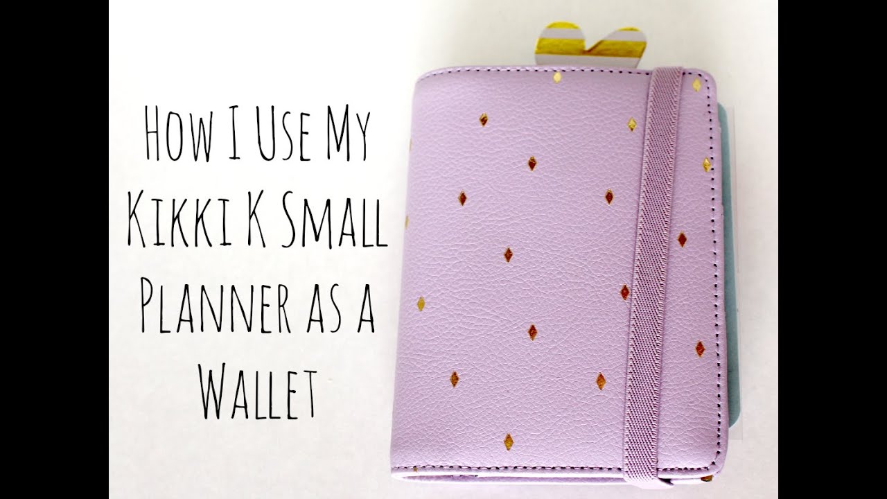 How I Use My Kikki K Small Planner As A Wallet - YouTube