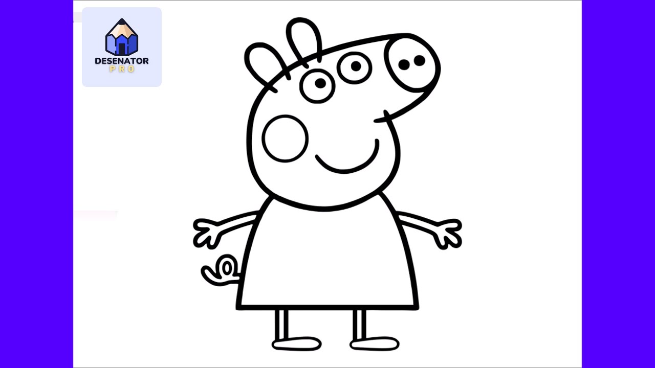 Cum Sa O Desenezi Pe Purcelusa PEPPA | Usor Pas cu Pas Tutorial pentru ...