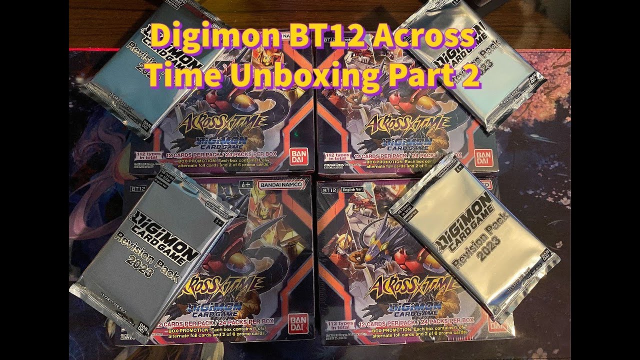 Digimon TCG BT12 Across Time Unboxing Part 2 - YouTube
